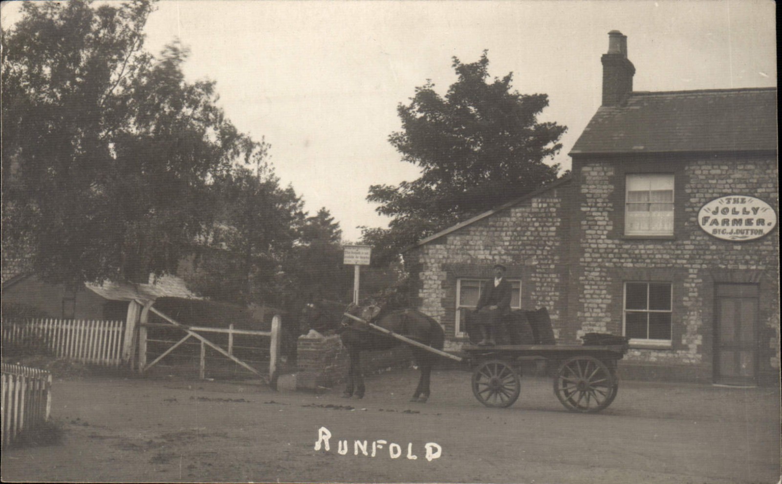Runfold between Aldershot & Farnham. The Jolly Farmer by C.J.Dutton ...
