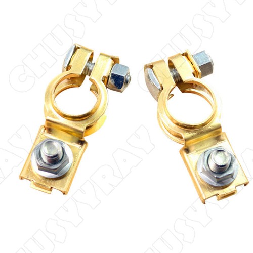 2X Auto Car Battery Terminal Clamp Clip Connector Adjustable Positive ...