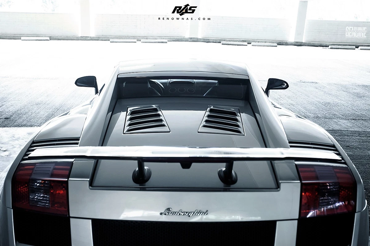 White Lamborghini Gallardo Rear