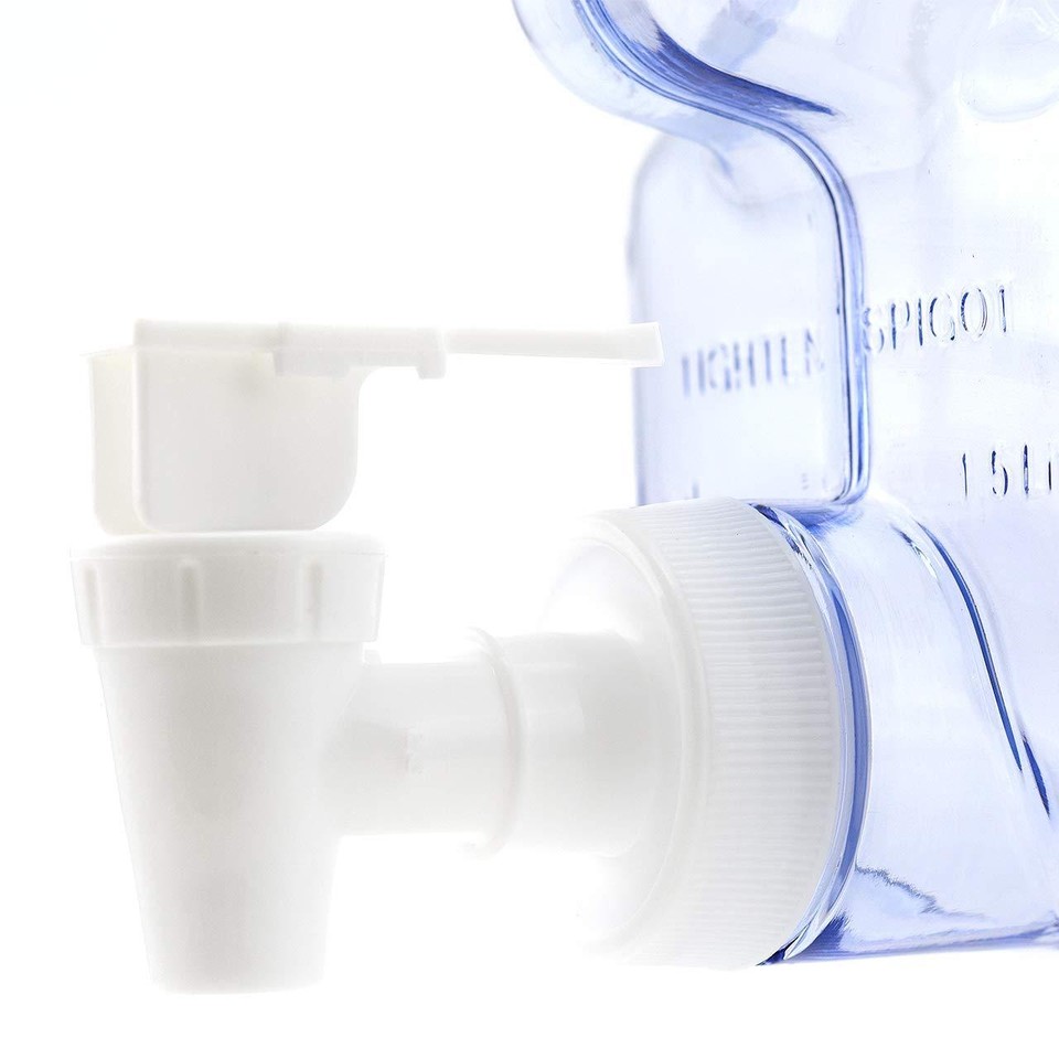 WATER CONTAINER Tap Desktop Dispenser Plastic Fridge Tank Liquid ...