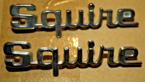 1972 Ford NOS Squire Emblem D22B 7342528 Pair H | eBay