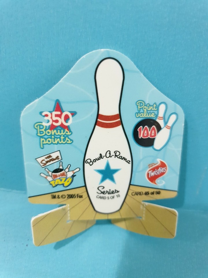 The Simpsons Bowl-a-Rama🏆2005 #5 Tazo Twisties🏆FREE POST | eBay