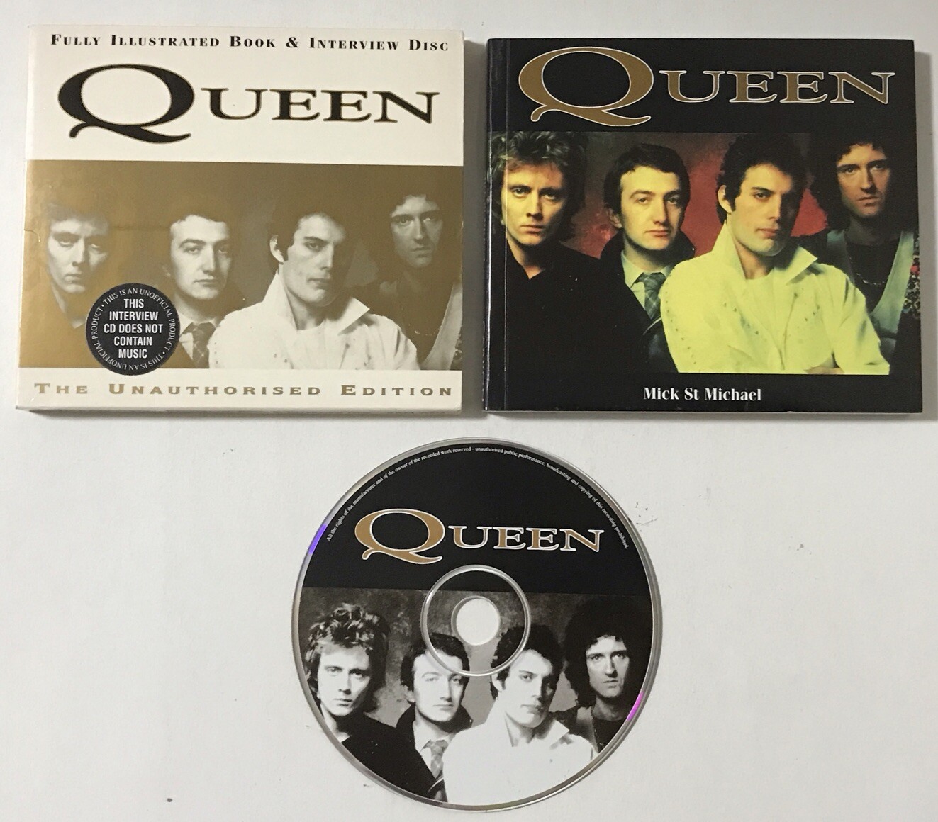 Queen Interview Picture Disc CD & Full Colour 120 Page Book With Superb ...