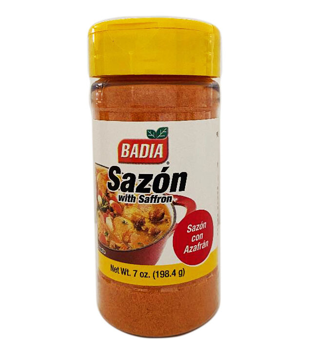 7 oz Jar Badia Sazon con azafran/with/Saffron/Paella/Seasoning ...