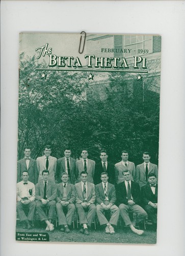 1949 Wa Senator Alan Thompson Beta Theta Pi Fraternity Magazine Track ...