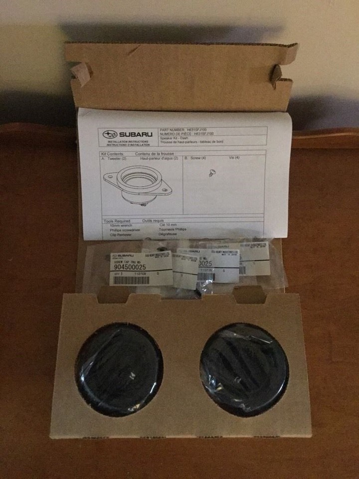 OEM Tweeter Kit by Kicker Subaru Wrx STi Forester Crosstrek Impreza ...
