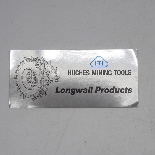 Coal Mining Helmet Decal Sticker Hughes Mining Tools Longwall Products ...