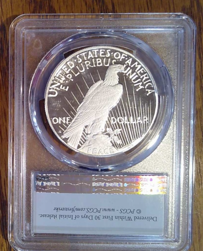 2023-S Peace Silver Dollar $1 US Mint Proof Coin .999 PCGS PR70DCAM ...