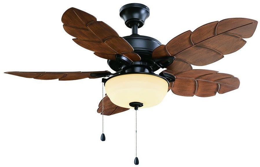 Palm Tree Ceiling Fan Pulls JONATHAN Y Raffles 52 In. Bohemian