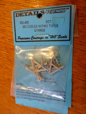 Details West HO #452 MU Cables w/2 Stands (White Metal, Kit) 1:87th ...