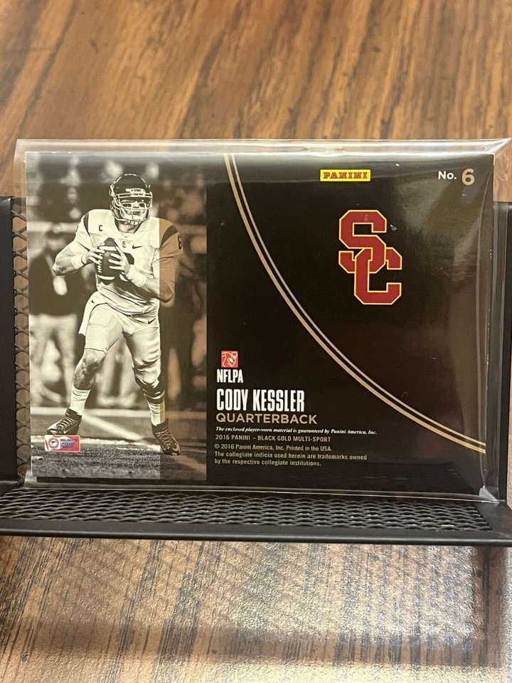 CODY KESSLER 2016 BLACK GOLD "GOLDEN OPPORTUNITY" ROOKIE JERSEY PATCH ...