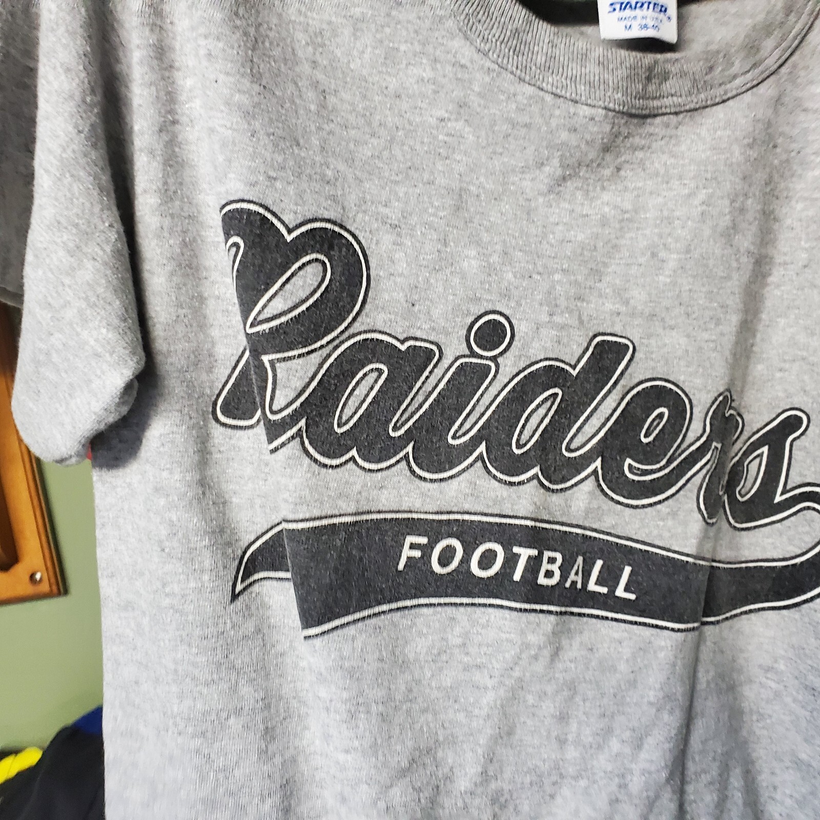 Vintage Starter Los Angeles Raiders Football Tshirt M… - Gem