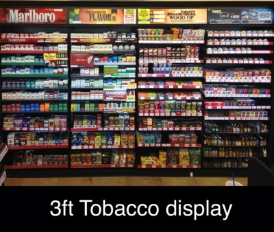 Cigarette Display Rack Shelving Tobacco Fixture 10 PULL OUT SHELVES ...