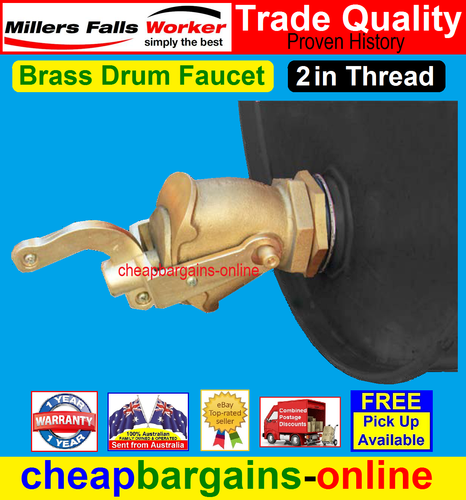 BRASS DRUM FAUCET BRASS DRUM TAP INDUSTRIAL 2 inch THREAD OILS ...