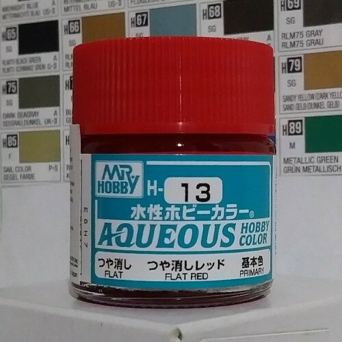 Gunze Aqueous Hobby Color H-13, Flat Red. | eBay