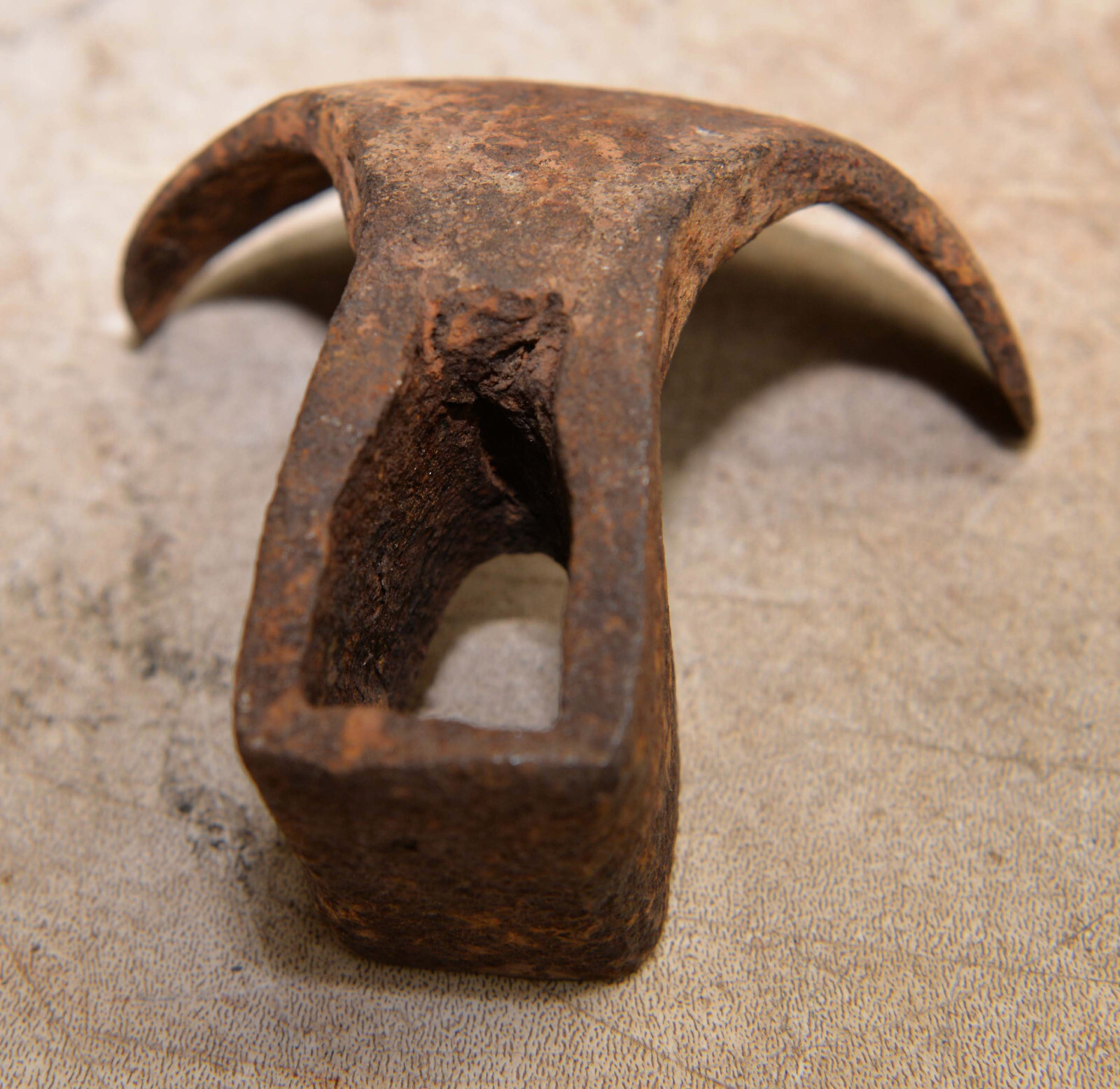 Rare dug out canoe axe hewing adze early antique collectible field dug ...