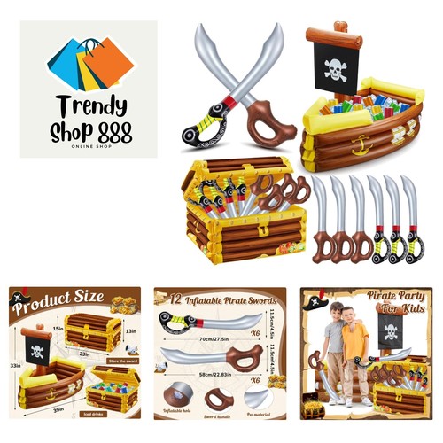 14 Pcs Pirate Party Set Birthday Pirate Party Decoration 1 Pc Funny ...