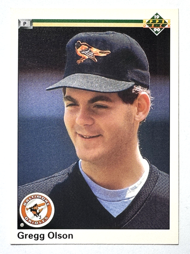 GREGG OLSON Baltimore Orioles, Diamondbacks 1990 Upper Deck Baseball ...