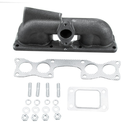 Cast Turbo Manifold T3 T3T4 Hybrid Bolt-On For 89-1990 NISSAN KA24E ...