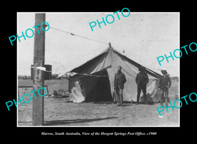 OLD POSTCARD SIZE PHOTO MARREE SOUTH AUSTRALIA HERGOTT SPRINGS POST ...