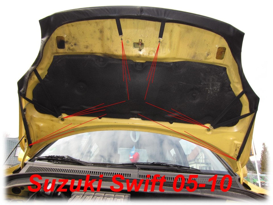 CAR HOOD BRA fit Suzuki Swift 2005-2010 NOSE FRONT END MASK TUNING ...