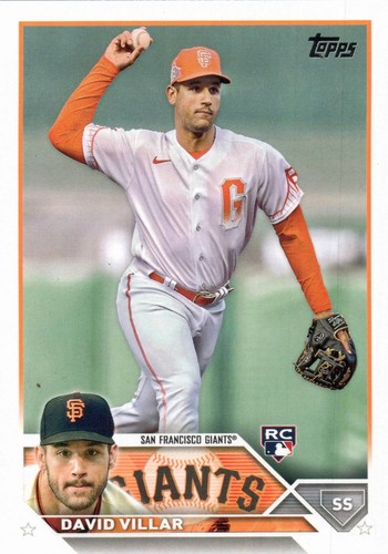 2023 Topps #277 David Villar San Francisco Giants FREE SHIP | eBay