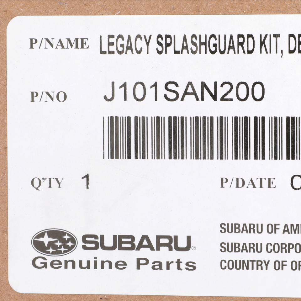 OEM NEW 2020-2024 Subaru Legacy Front and Rear Splash Guard Mud Flaps ...