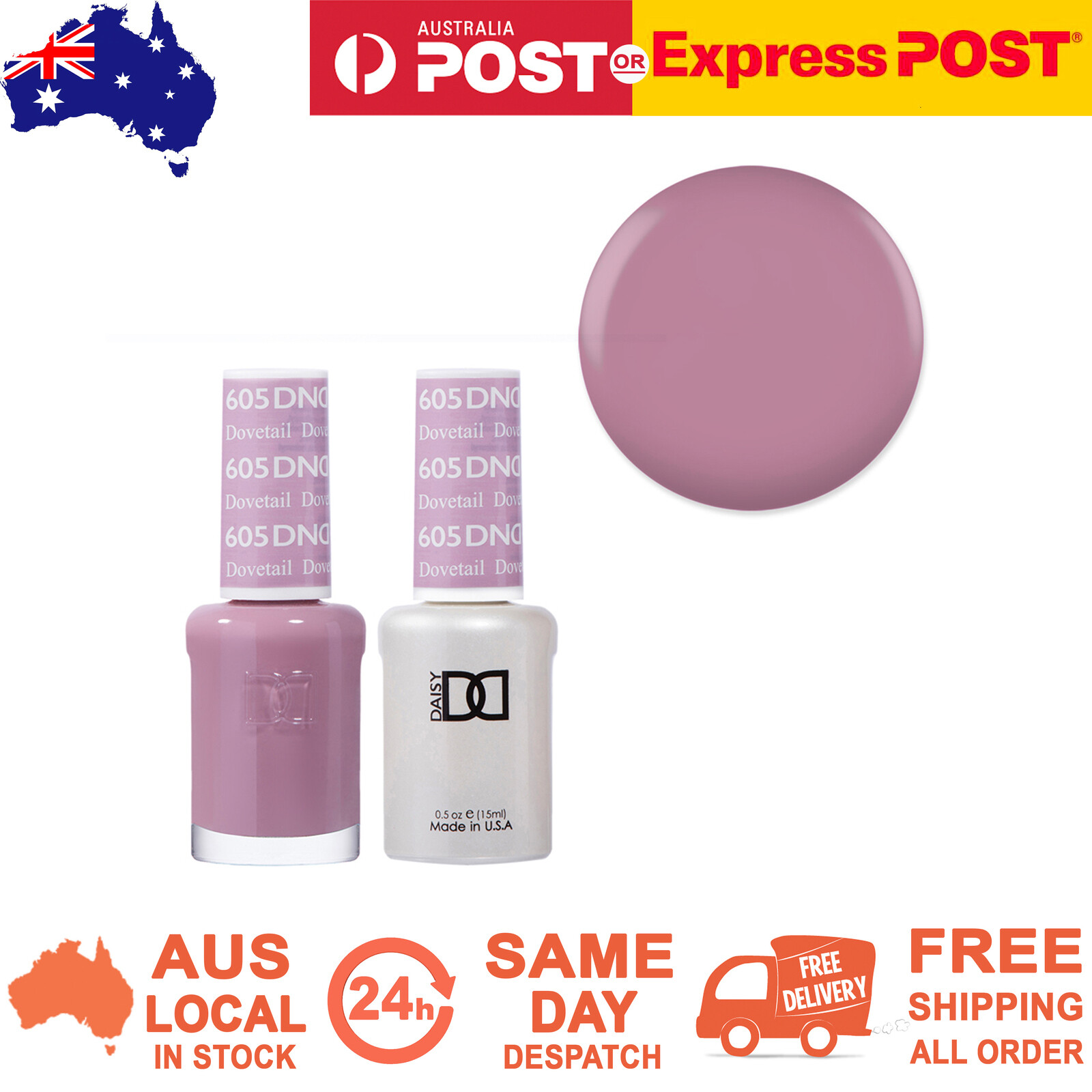 DND 605 Dovetail - Daisy Collection Nail Gel & Polish Duo 15ml | eBay