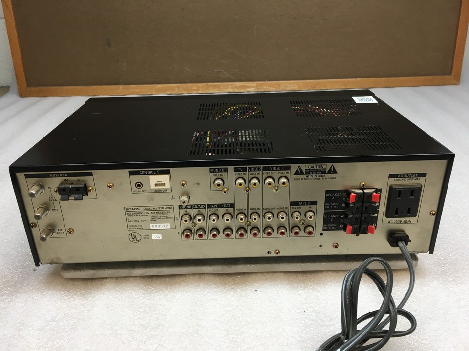 Sony STR-AV67 Audio-Video Control Center FM Stereo AM-FM Receiver NO ...