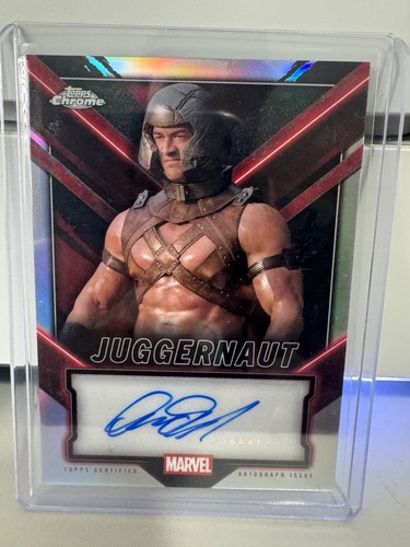 2025 Topps Chrome Deadpool Aaron W. Reed as Juggernaut Refractor Auto # ...