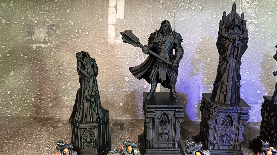 Tabletop Terrain -Statues & Statue Ruins- Warhammer 40K/AOS Compatible ...