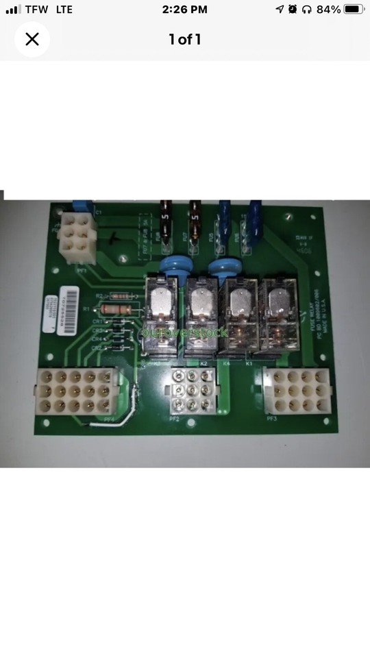 Raymond Fuse Circuit Card 1022159-005 | eBay