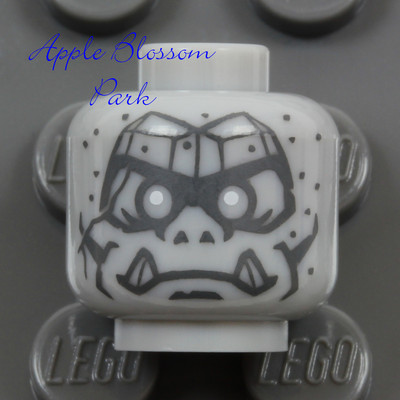 NEW Lego Monster GRAY MINIFIG HEAD Halloween Gargoyle Alien Zombie Fang ...