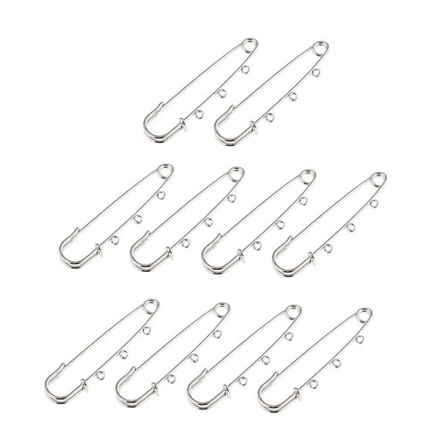 10Pcs Safety Pins Attachment Clothes Sewing Jewelry Brooch | eBay