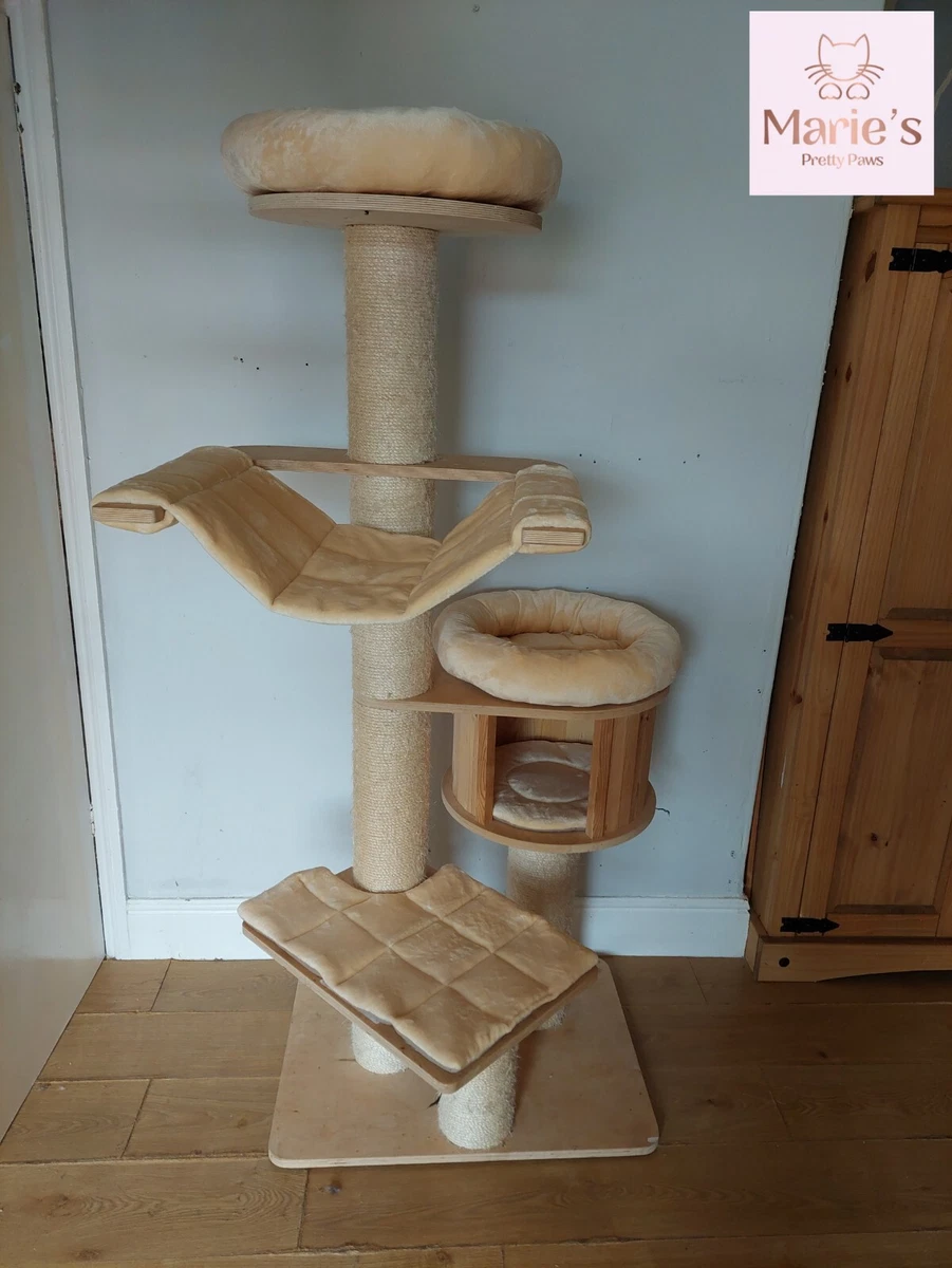 IVORY CREAM Cuddle Fleece 7-8pc Cat Tree Bed Replacement