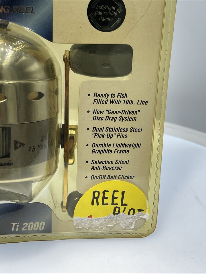 Shakespeare Synergy Steel Titanium Ti 2000 Spincast Fishing Reel NOS | eBay