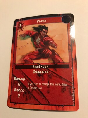 SPEED : RAGE LOFR 1998 CCG Combat card, White Wolf werewolf TCG, NM ...