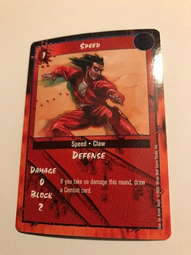SPEED : RAGE LOFR 1998 CCG Combat card, White Wolf werewolf TCG, NM ...