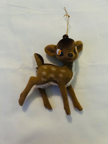 WALT DISNEY PROD. BAMBI Flocked Fawn Ornament | eBay