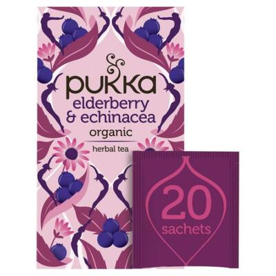 Pukka Herbs Elderberry & Echinacea Tea - 20 Sachets | eBay