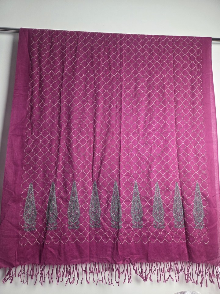 Large Embroidered Indian Pakistani Scarf Dupatta Ethnic Shawl | eBay UK