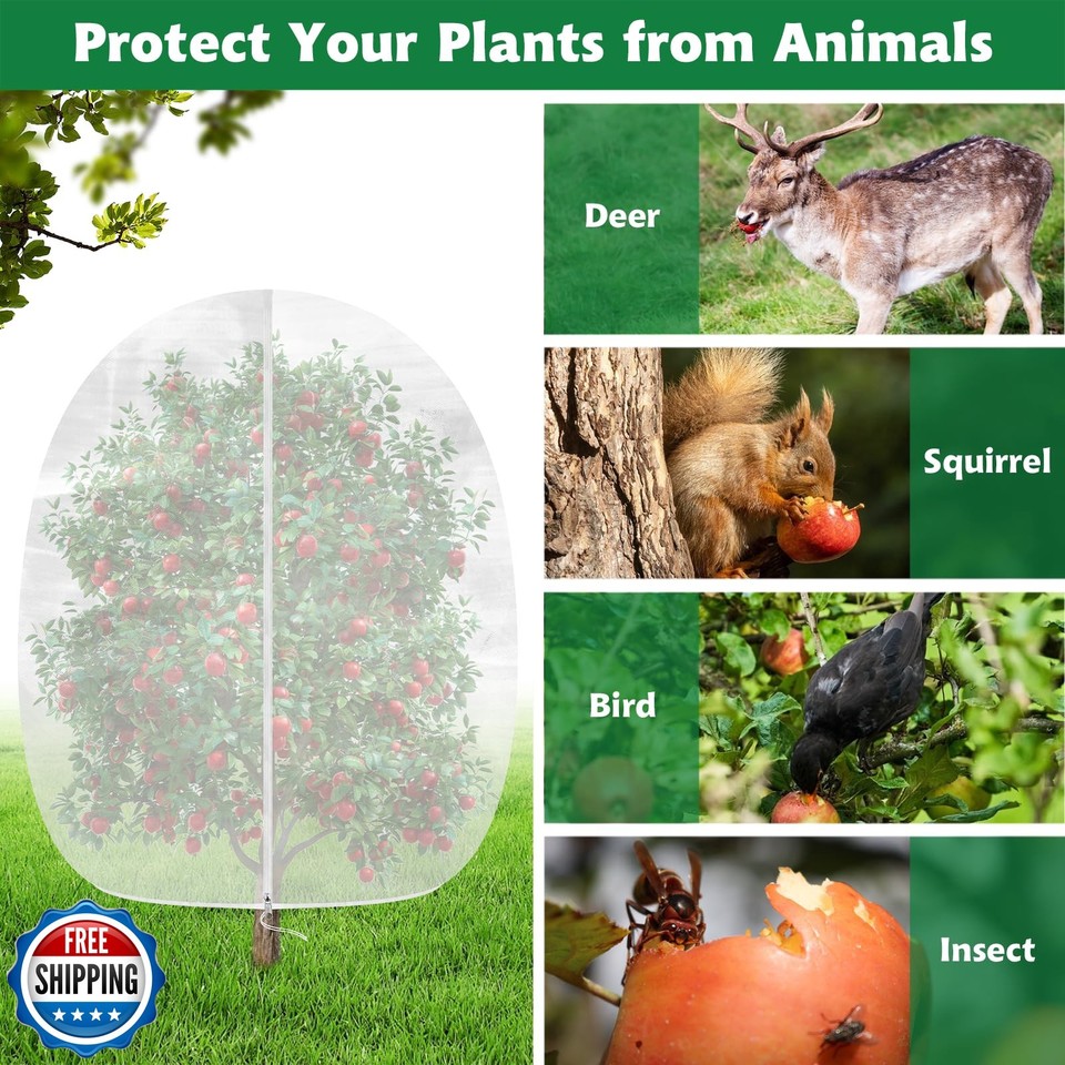 Evoio Bird Netting for Garden Plant Fruit Tree Protection Large ...