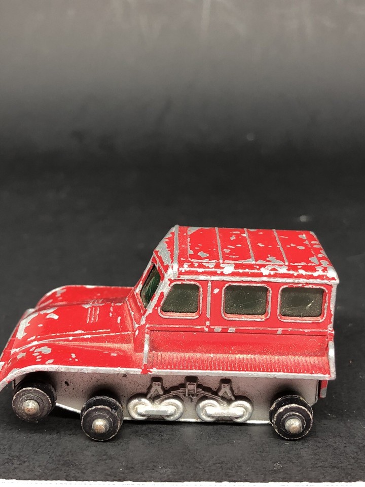 Vintage Lesney Matchbox Snow-Trac No. 35 Red Sno Cat England Toy NO ...