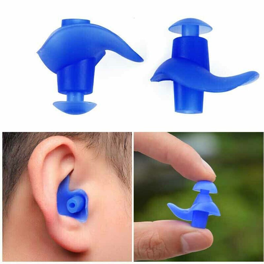 Silicone Swimming Ear Protection Diving Earplugs Waterproof Plug Spiral ...