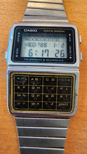Vintage Casio DBC-610 Digital Data Bank Mens Watch Working Original ...