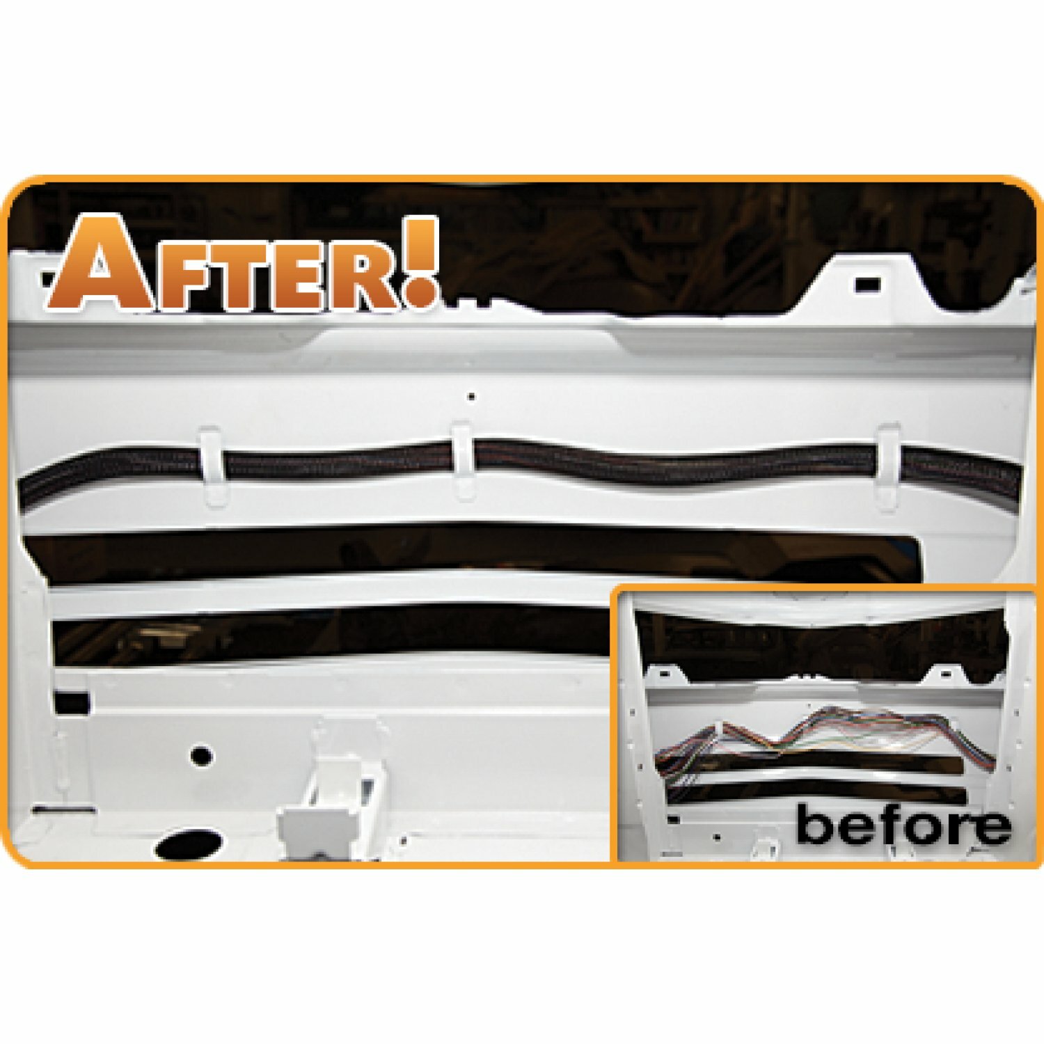 1/2" Black Ultra Split Wrap Wire Loom - 10 Feet Keep It Clean ...