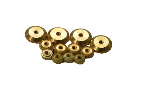 Hermle Clock Metric Hand Nut American Sizes Assortment 12 Pieces Brass ...