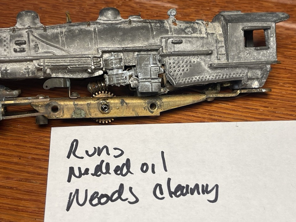 4-6-2 ECONOMY PACIFIC STEAM LOCOMOTIVE BOILER & CHASSIS - VINTAGE HO ...