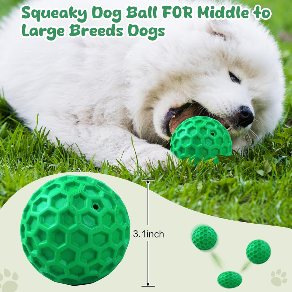 Tough Dog Chew Toys for Aggressive Chewers, Indestructible Dog Balls ...