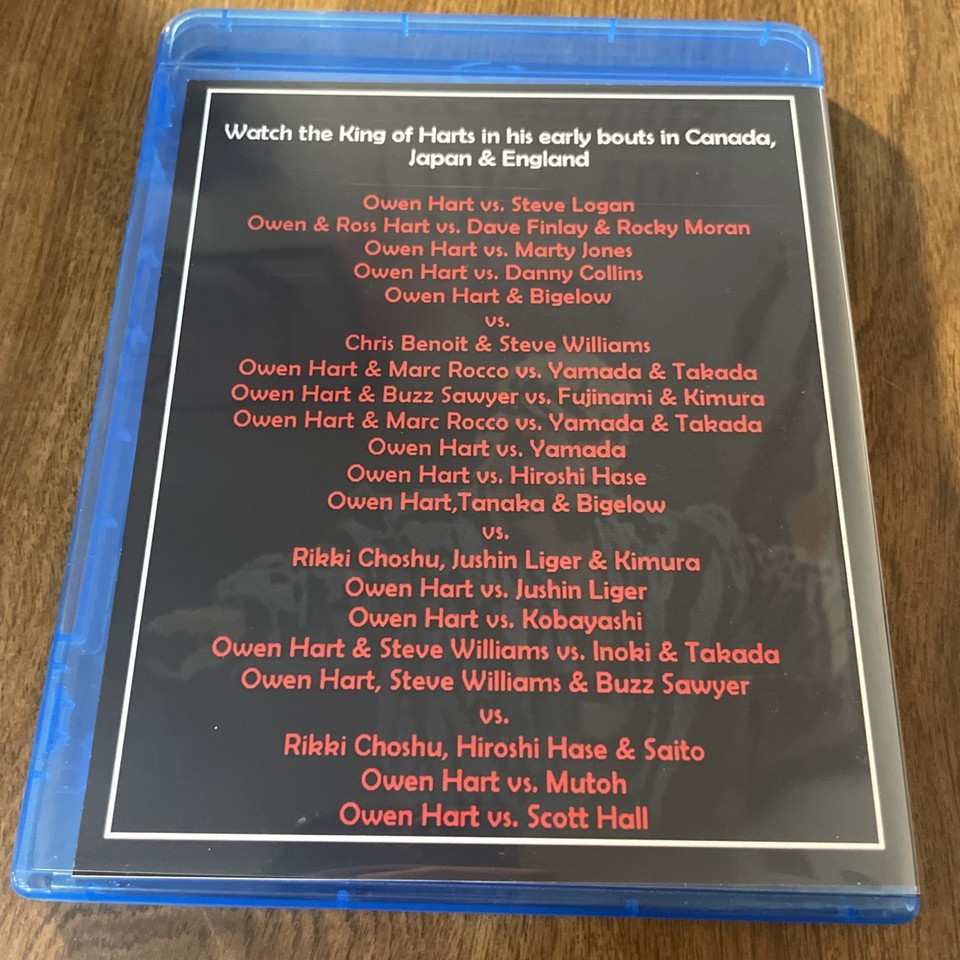 Best Of Owen Hart (Blu-Ray) WWE WWF Scott Hall Chris Benoit Bigelow ...